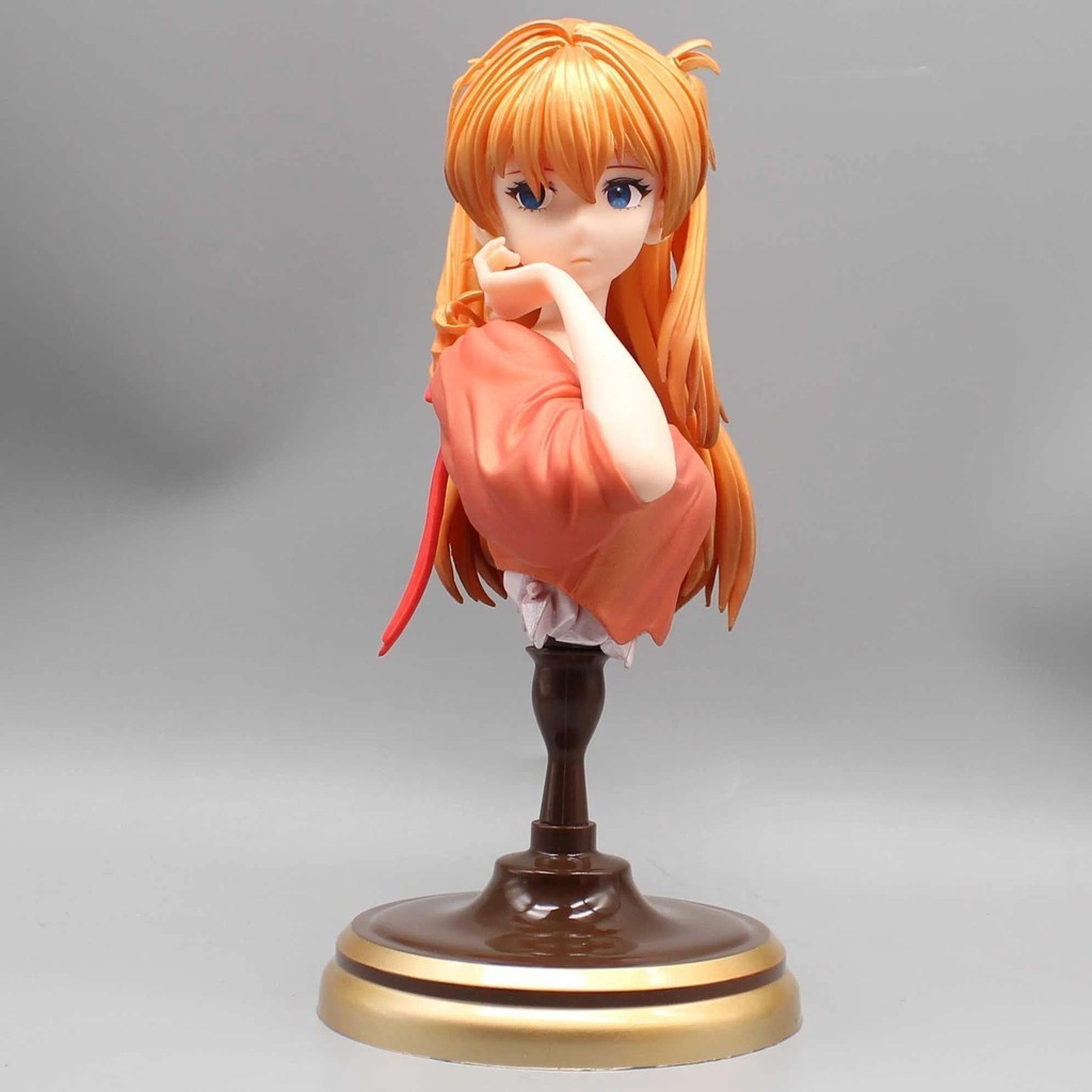 23cm EVA Asuka Langley Soryu Busto Anime Figura Modelo De Estátua Em ...