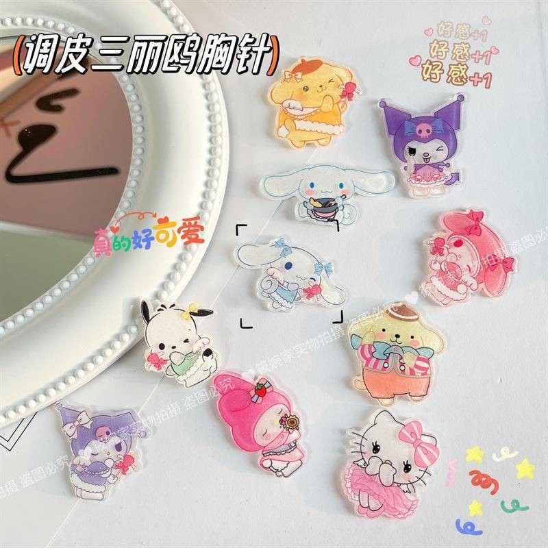 Bonito dos desenhos animados KT gato Sanrio broche ins Super bonito ...