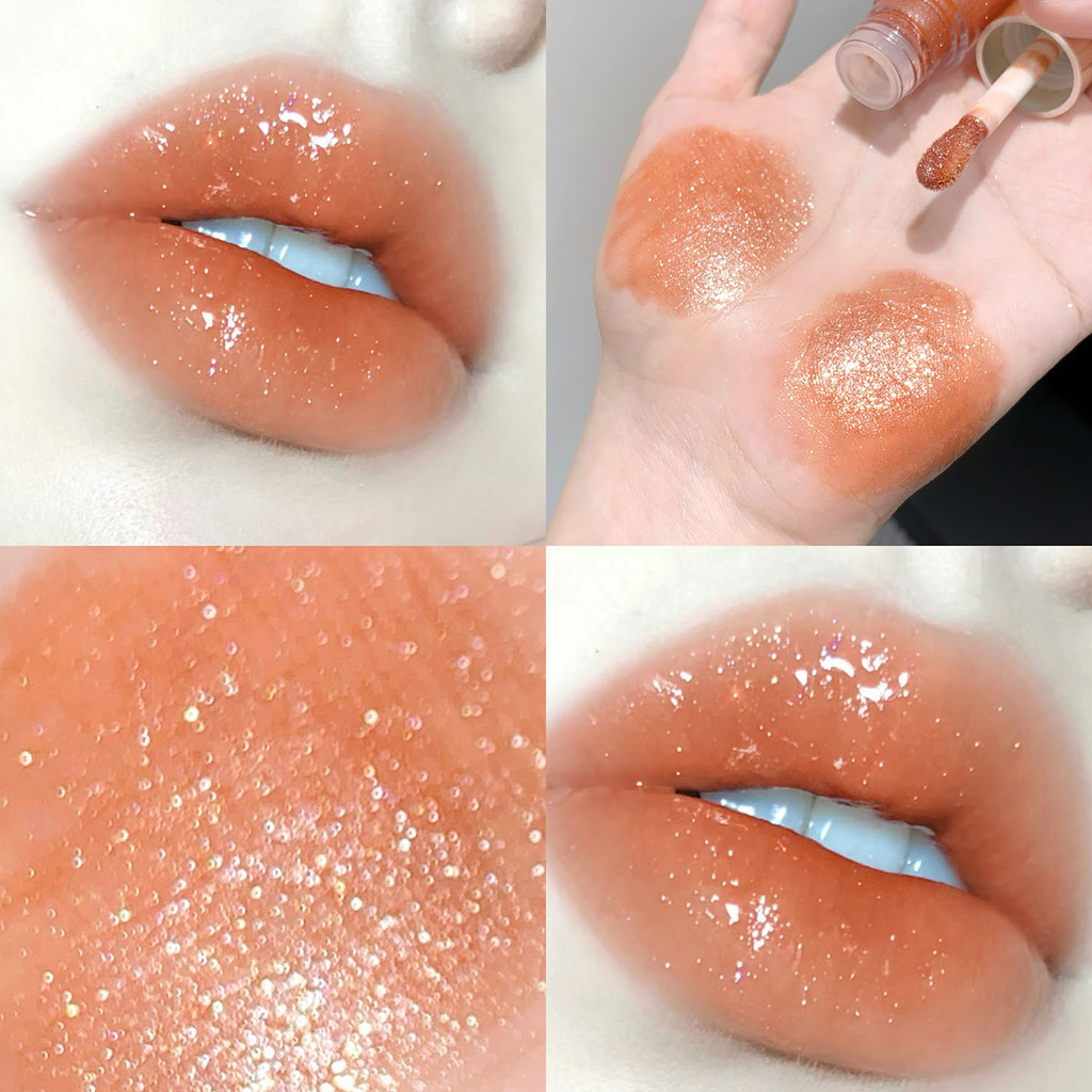 Brilho Labial Brilhante À Prova d'Água Hidratante para Maquiagem de ...
