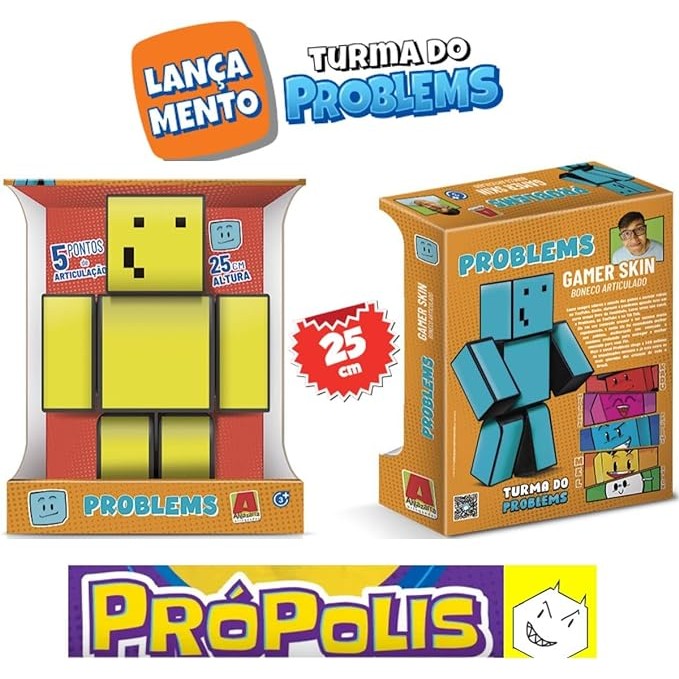 Boneco Própolis Turma do Problems - Pequeno - 25cm | Shopee Brasil