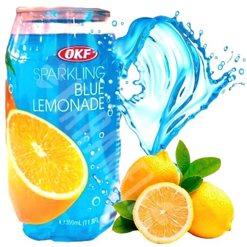 Bebida Sparkling Blue Lemonade Lite - OKF - Importado Coreia | Shopee ...