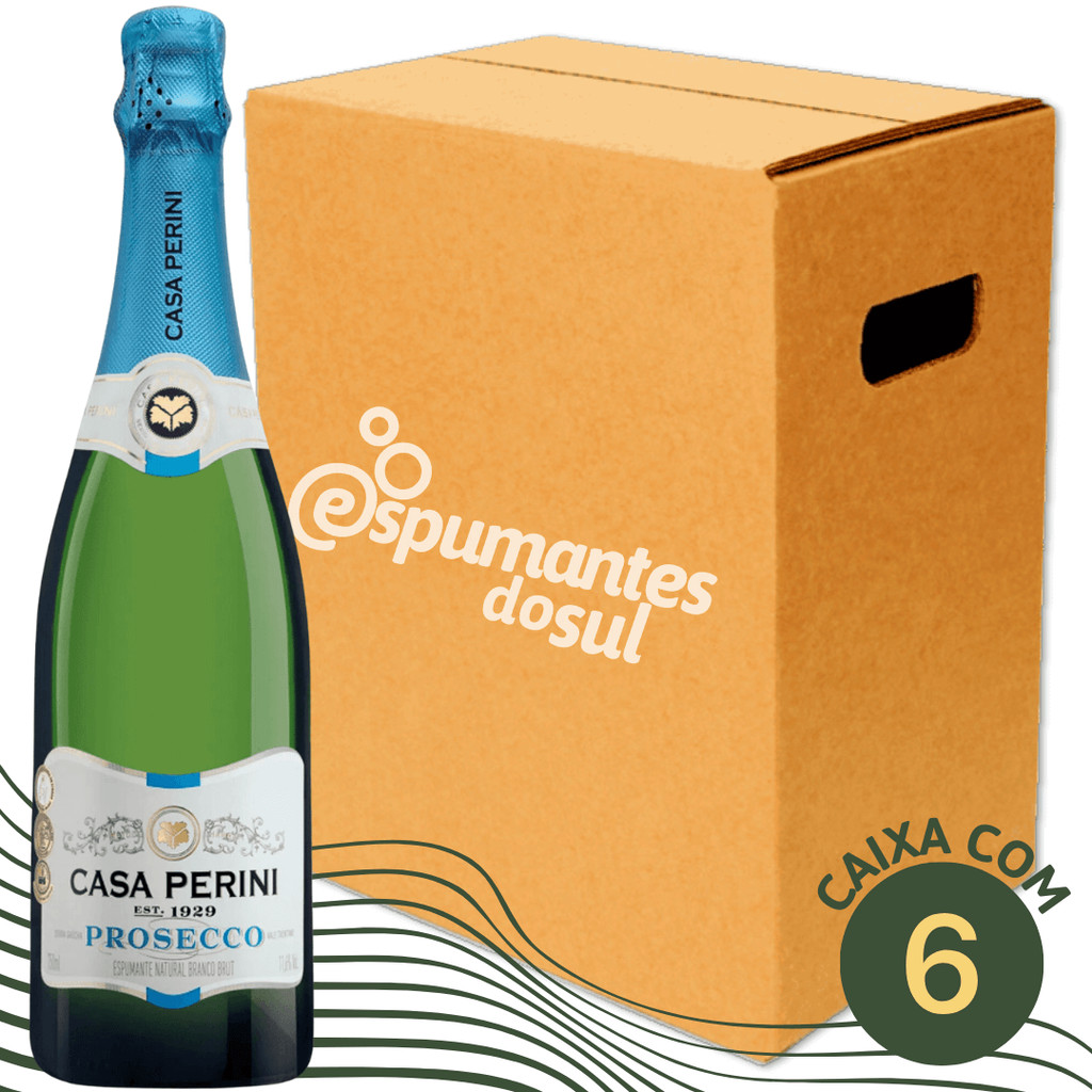 Casa Perini Prosecco Espumante Brut - Caixa com 6 | Shopee Brasil