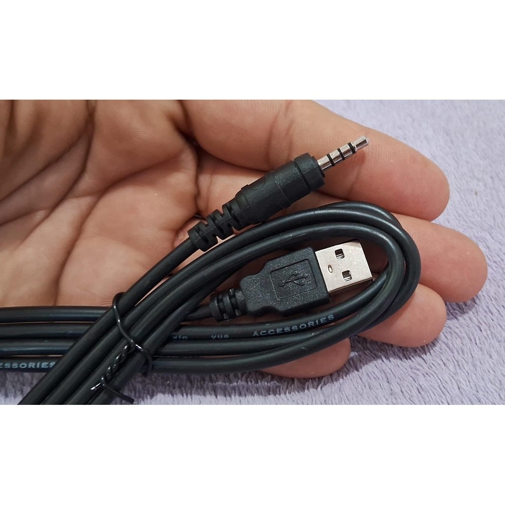 Cabo Adaptador P2 x USB Macho MP3 MP4 - Celular Som Automotivo - P2 USB ...