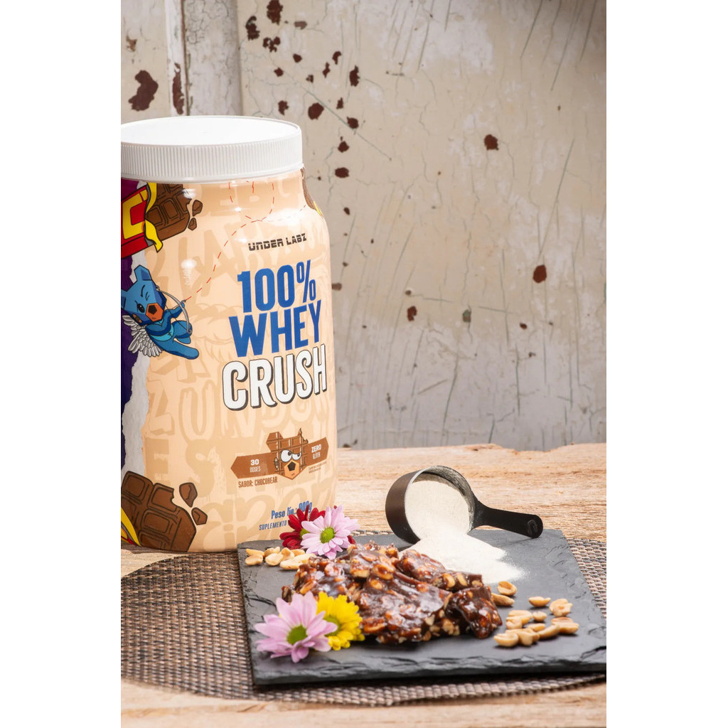 Whey 100% Crush Concentrada Chocobear 900g Under Labz | Shopee Brasil