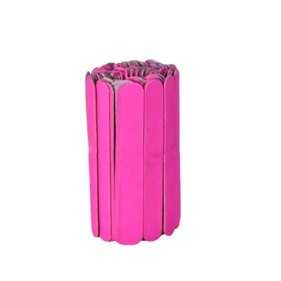Pacote Mini Lixa Rosa com 100 unidades manicure | Shopee Brasil