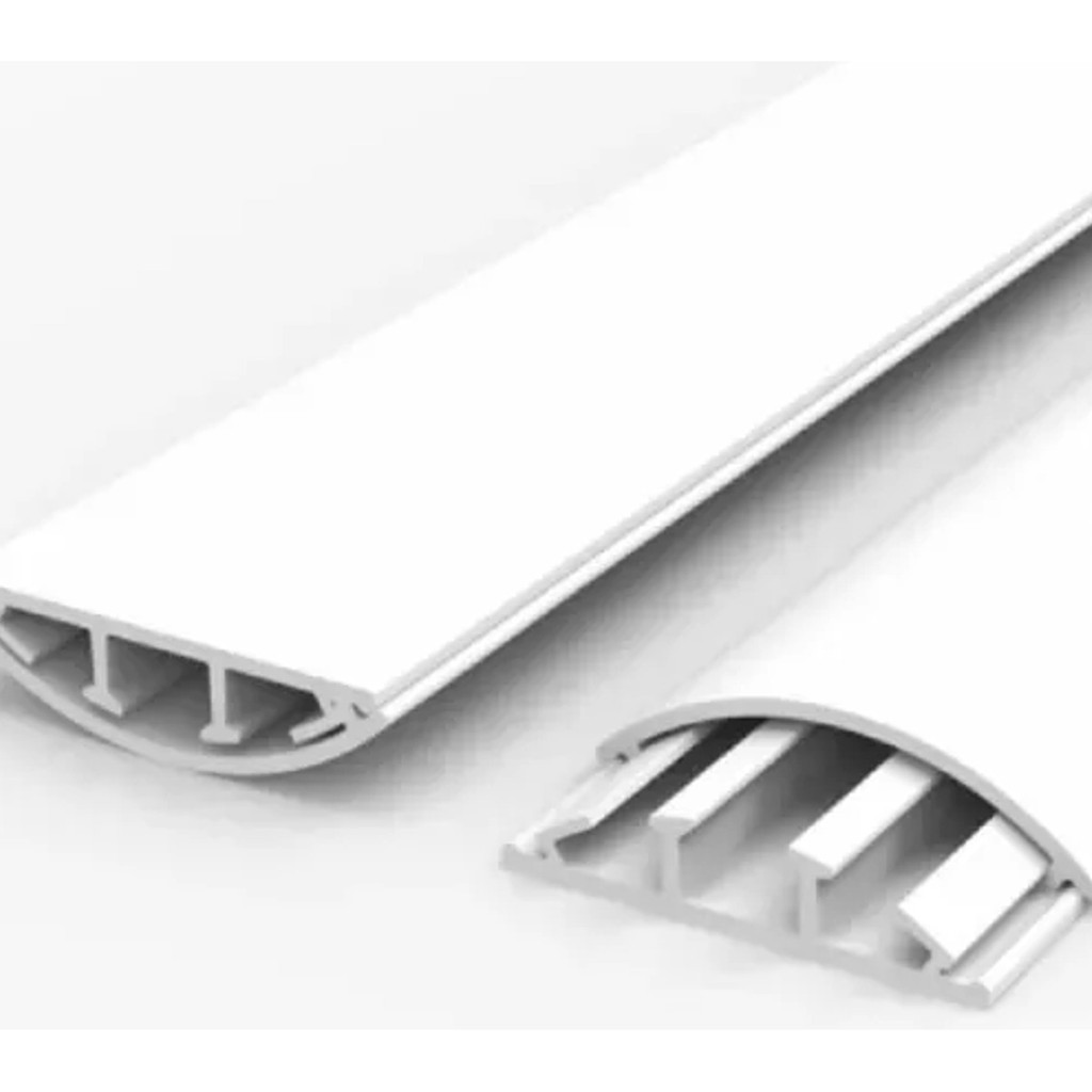 2 Metros Canaleta De Chão E Piso Protege Fio Esconde Cabo | Shopee Brasil