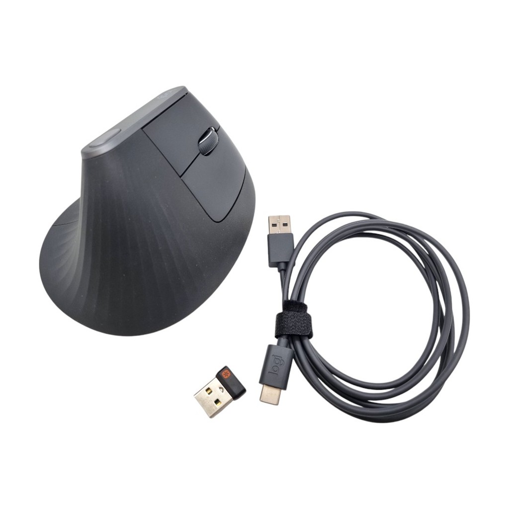 Mouse vertical sem fio recarregável Logitech MX Vertical U | Shopee Brasil