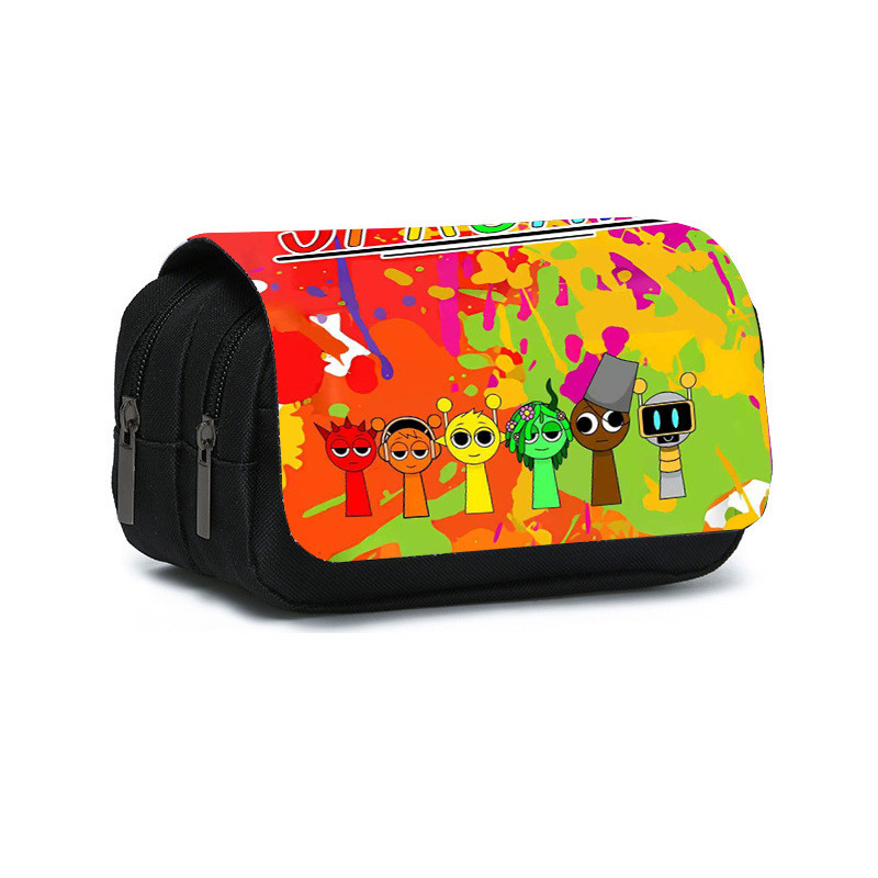 Estoque pronto Caixa de ritmo impressa caixa de lápis de camada dupla ...