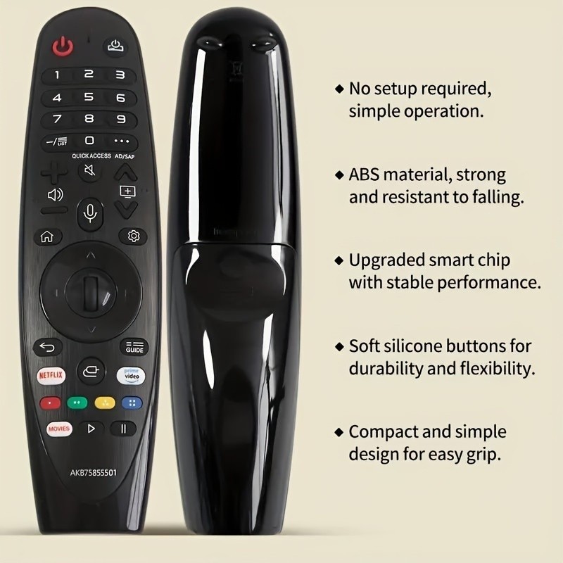 Controle Remoto Mágico De Voz AKB75855501 Para LG Smart TV Magic ...