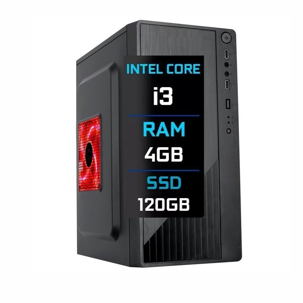 Computador Intel Core I3 4gb Ssd 120gb PC Desktop | Shopee Brasil