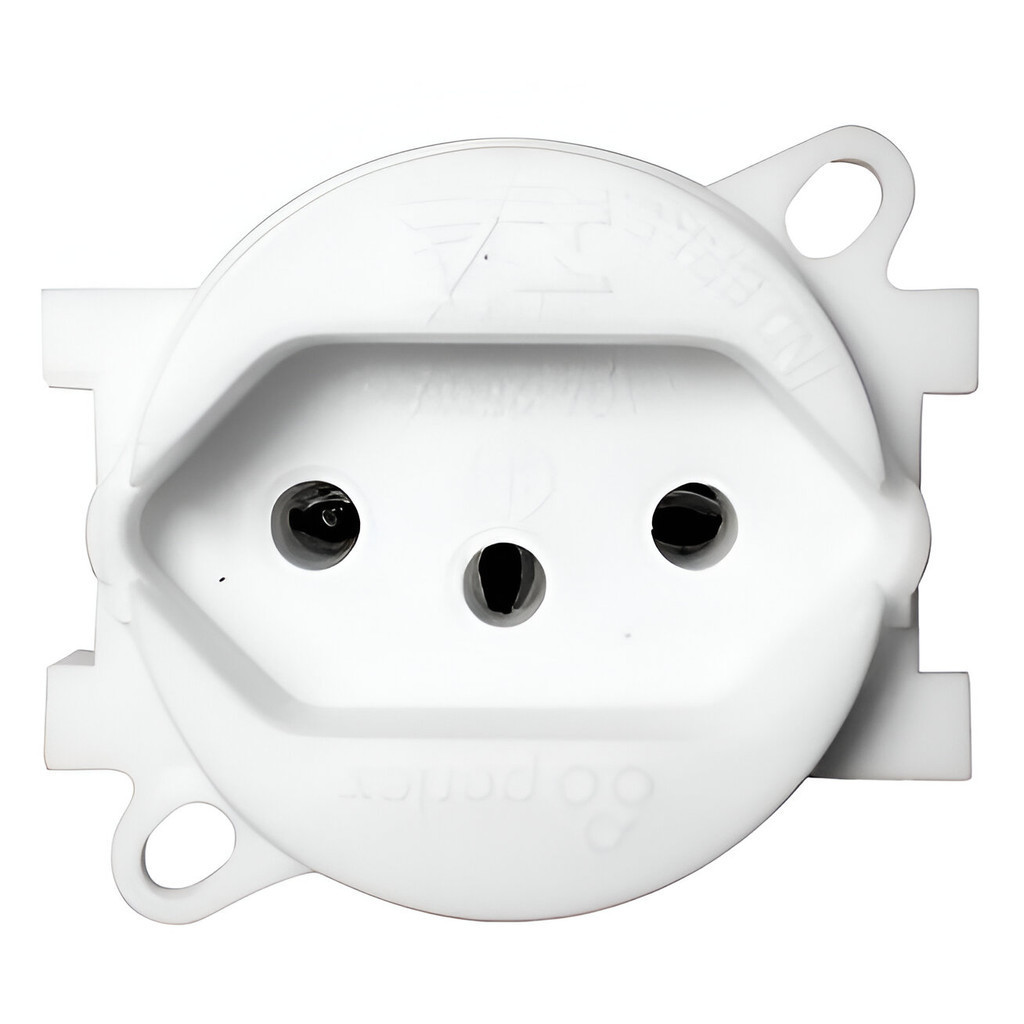 Modulo tomada piso perlex 20a 3 pinos branco | Shopee Brasil