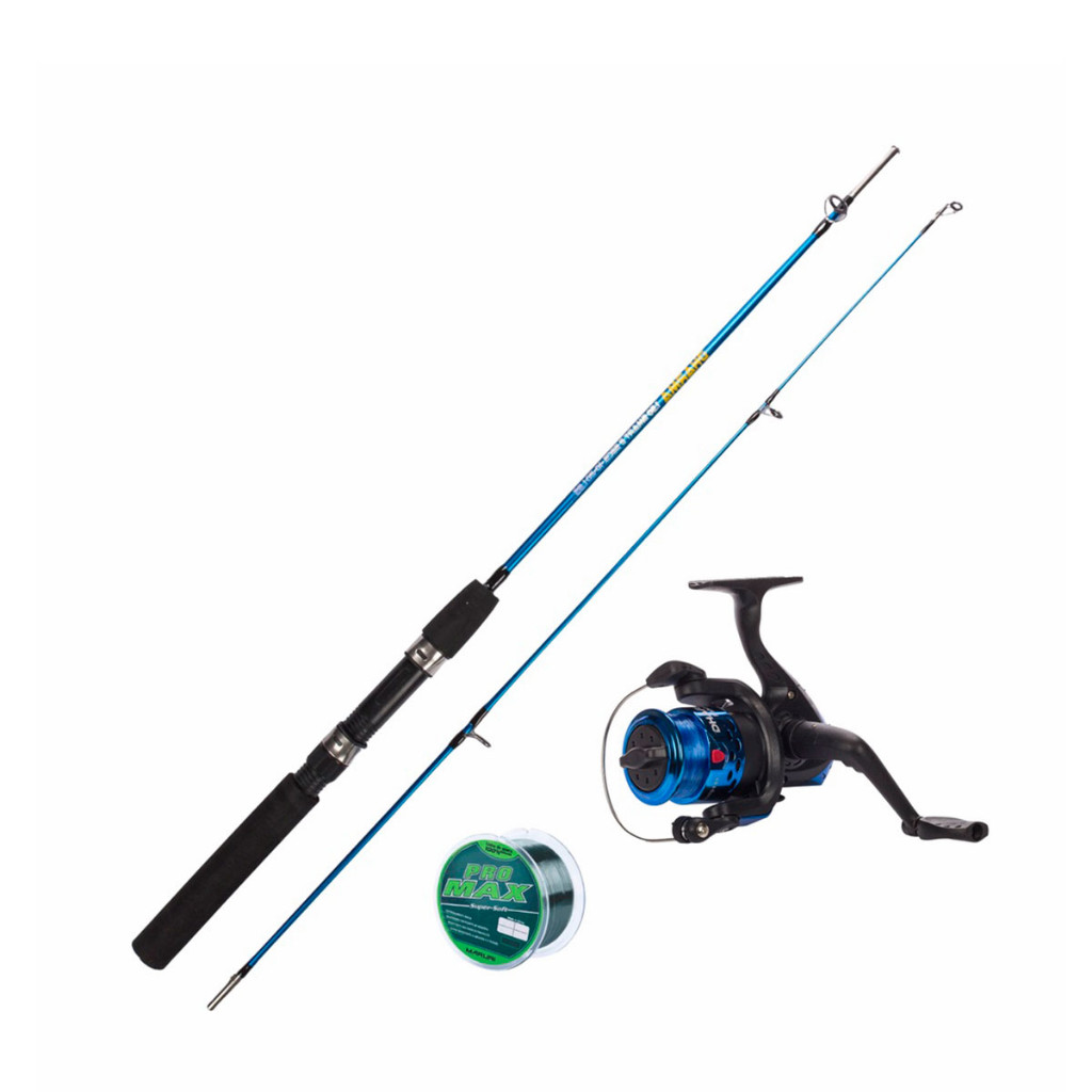 Kit pesca Vara Dharma 2 partes 1,50m + molinete com linha | Shopee Brasil