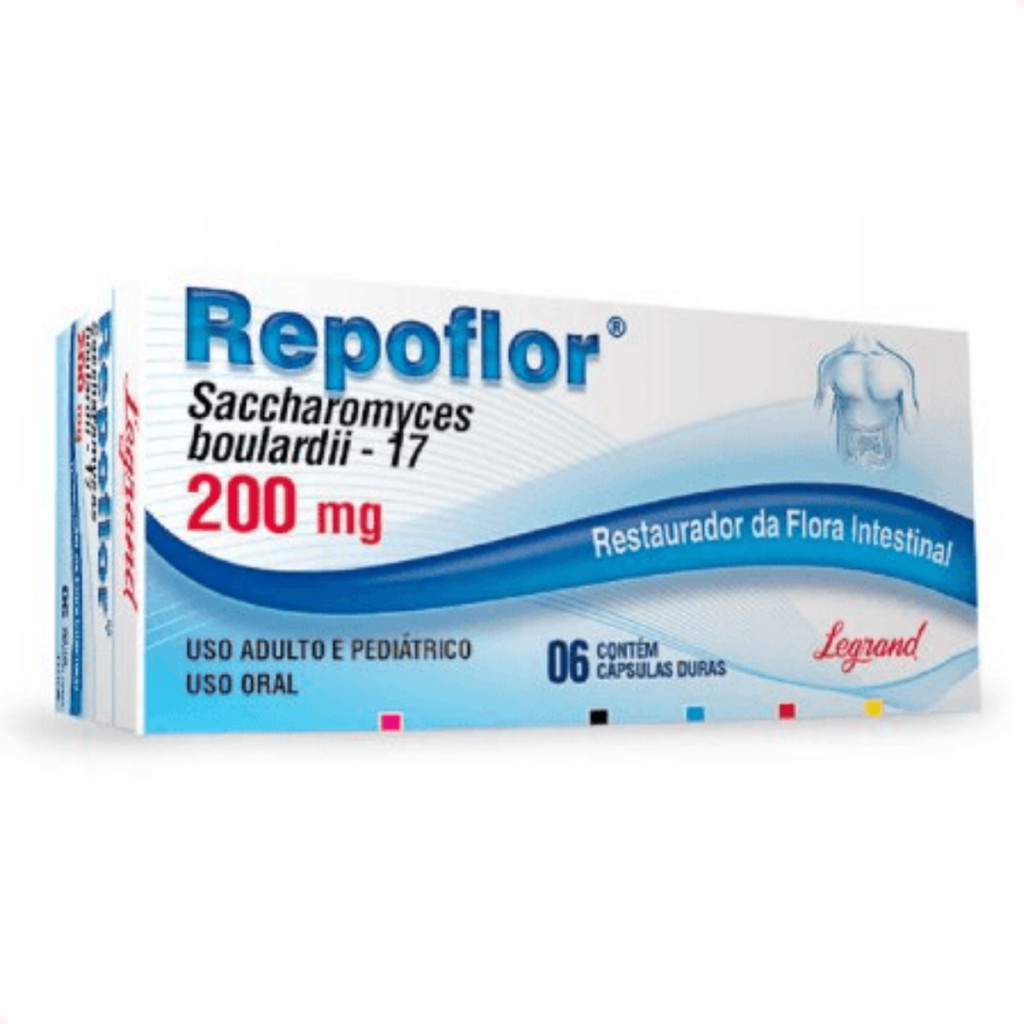 Repoflor Restaurador Flora Intestinal 200mg 06 Cápsulas Full | Shopee ...