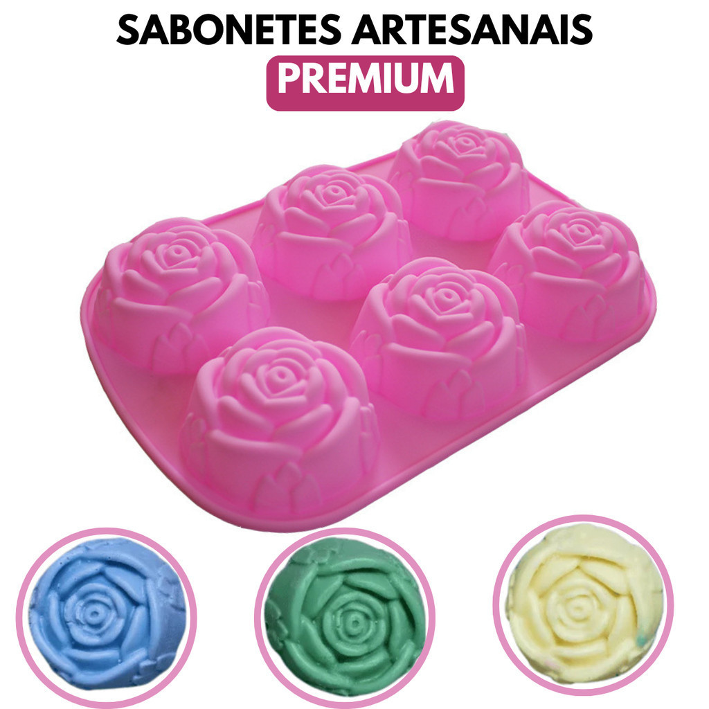 Molde Forma de Silicone Para Sabonete Artesanal – Perfeito Para ...