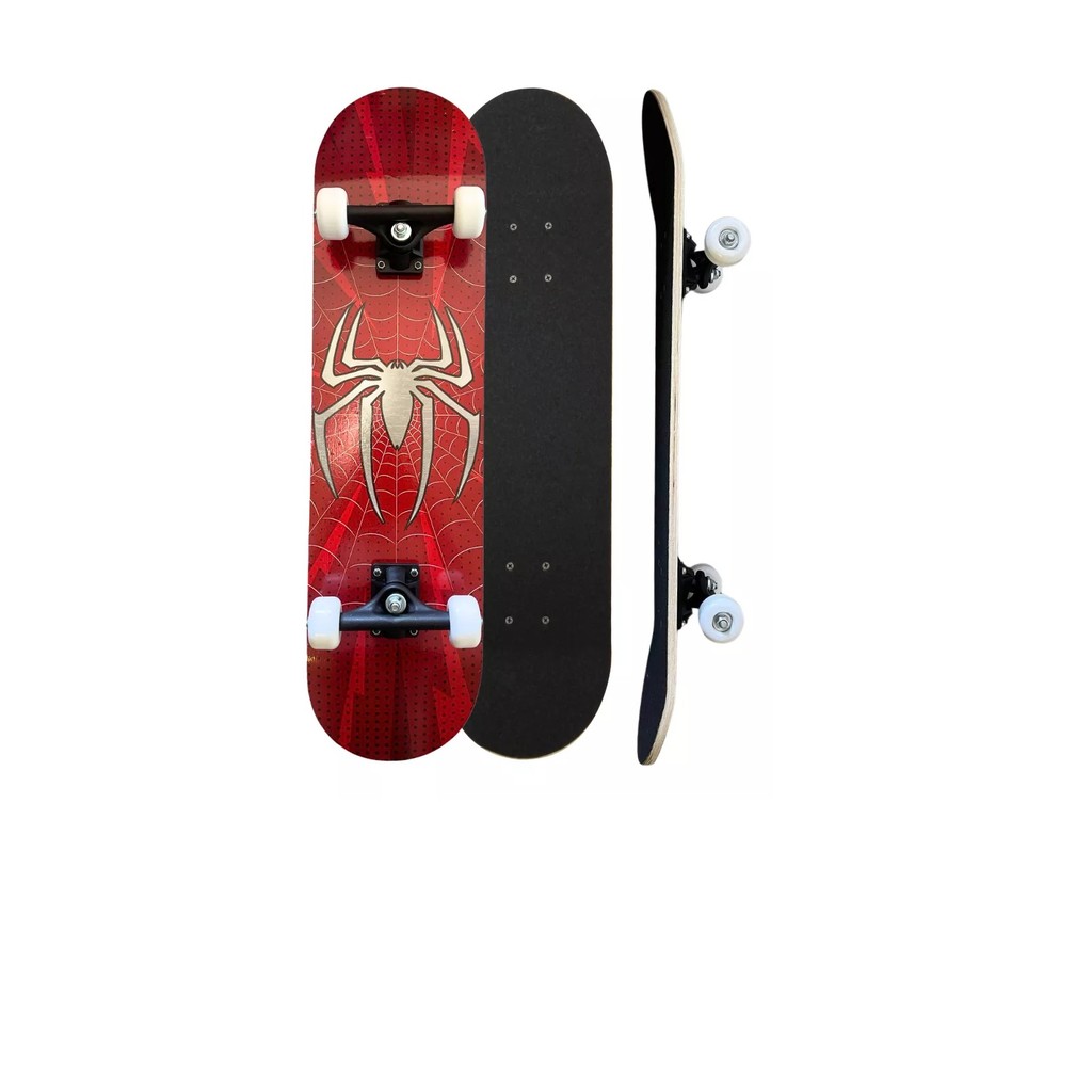 Skate Iniciante Completo Esqueite Desenho Skat Spider Aranha | Shopee ...