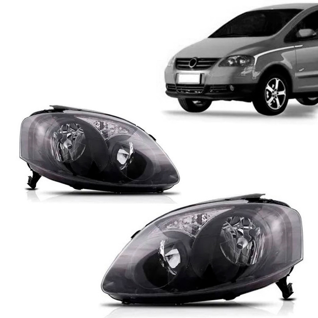 Farol Fox Crossfox Space fox 2007 2008 2009 Foco Duplo Cromomix ...