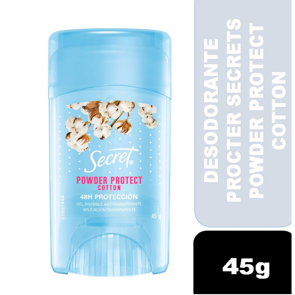 Desodorante Secret Powder Protect Cotton 45g | Shopee Brasil