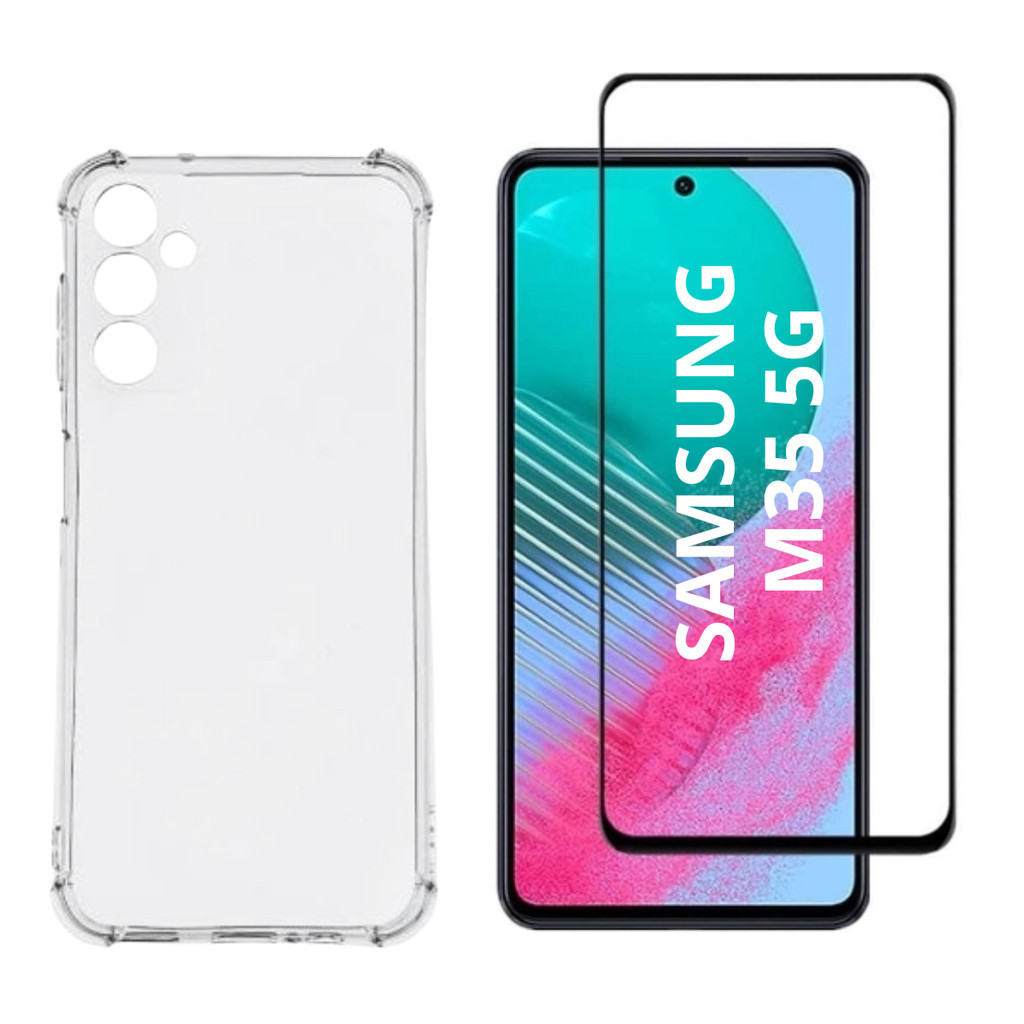 Capinha Capa Proteção Impacto Para Galaxy M35 + Pelicula 3D | Shopee Brasil
