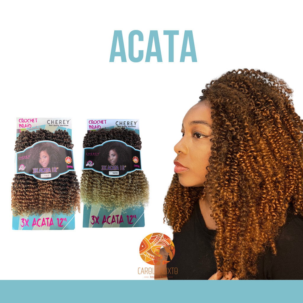 CABELO ORGÂNICO BLACK PARA CROCHET BRAIDS ACATA 300G | Shopee Brasil