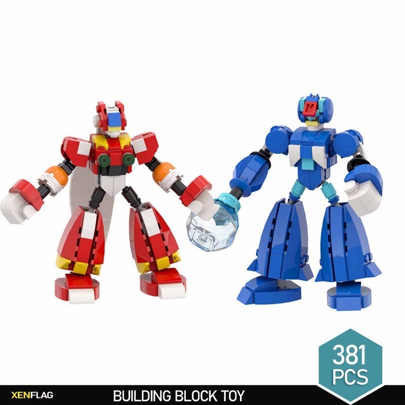 MOC Rock in Japan Mega Man Rockman Zero Building Block Quebra-Cabeça ...