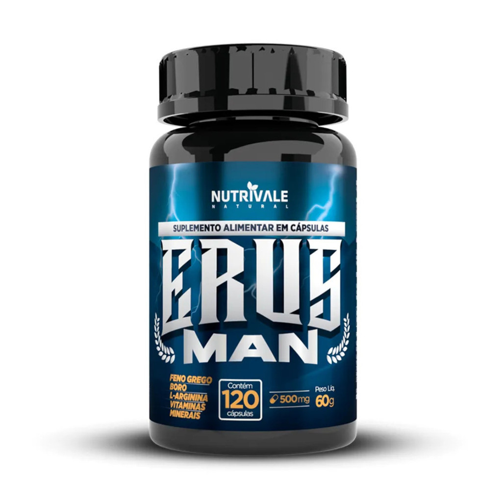 Erus Man Suplemento Alimentar Em Cáps da Nutrivale Original | Shopee Brasil