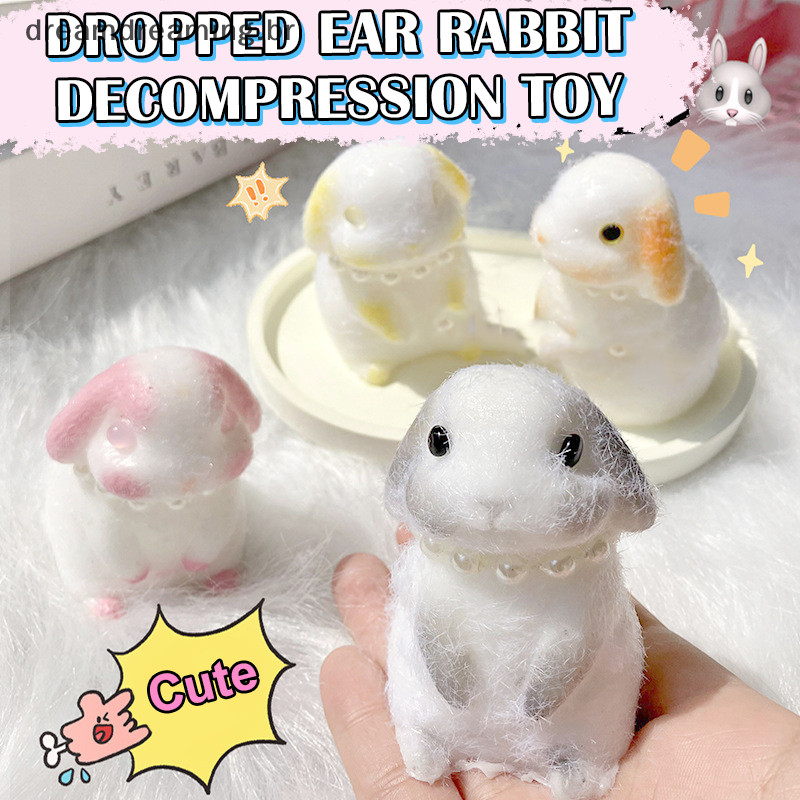 NEW Squishy Toy Rabbit Mochi Soft Rubber Cute Beliscando Lento Rebound ...