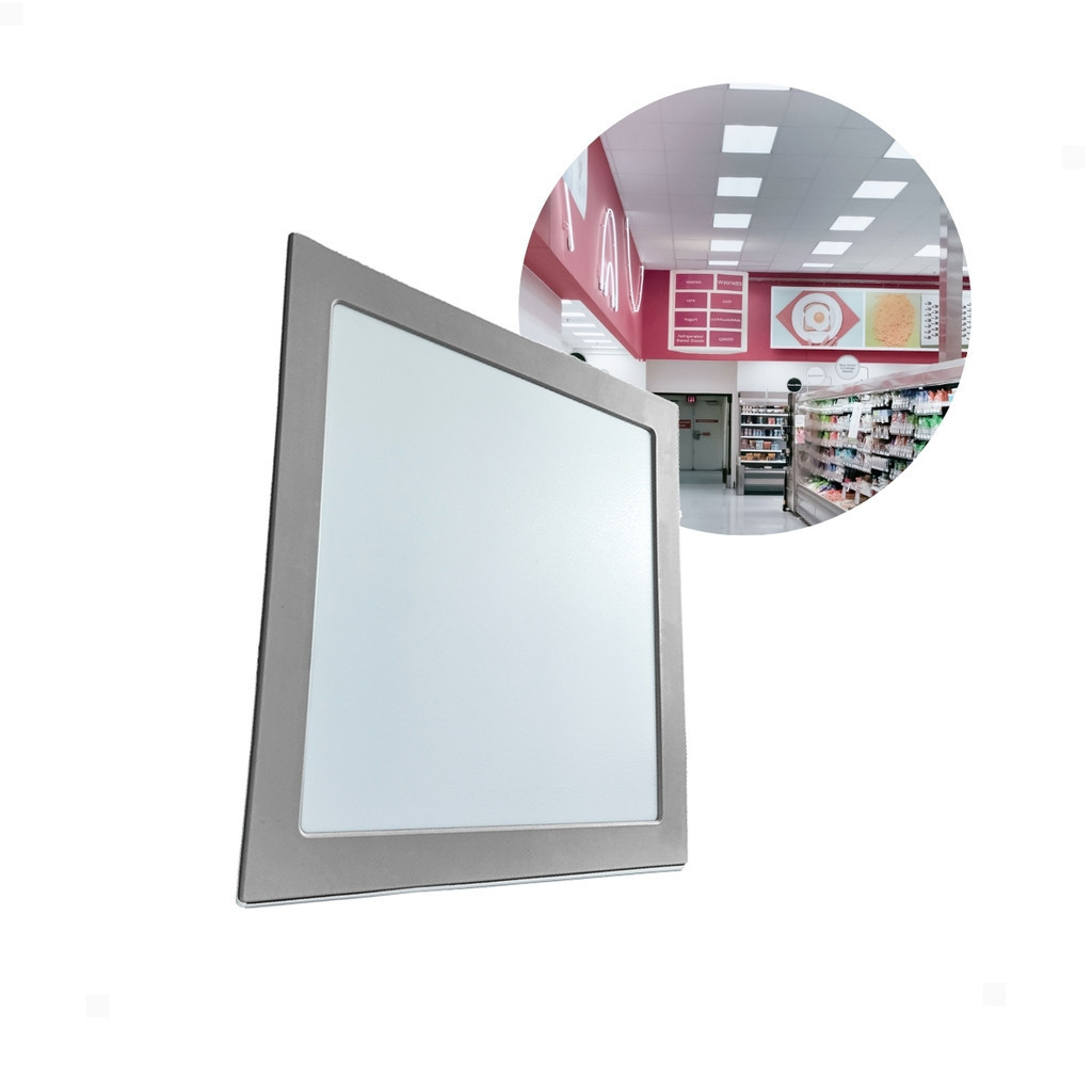 Painel Led 30x30 26w Embutir Quadrado Luminária - Moldura Preta ...