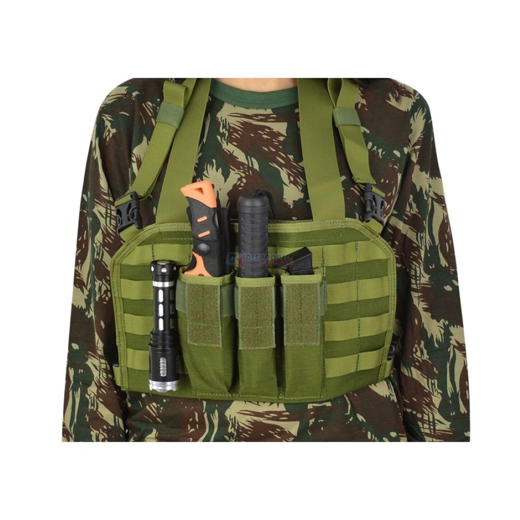 COLETE TATICO MP7 CHEST RIG/OD - EM7445C | Shopee Brasil