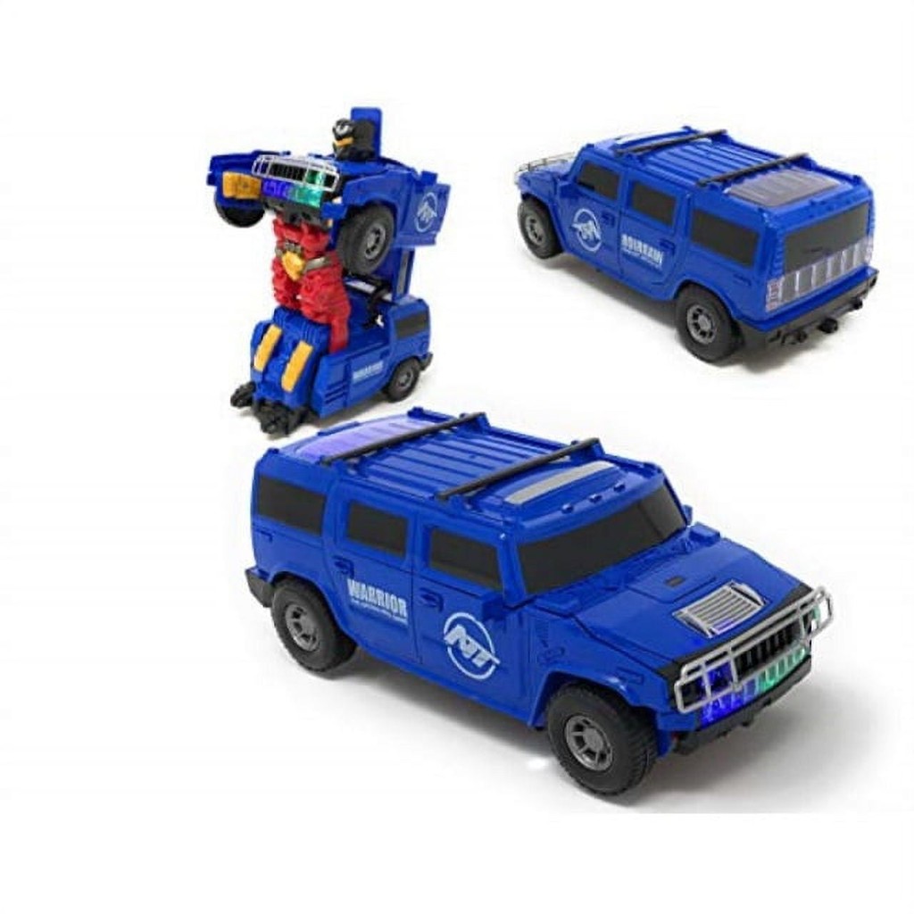 Carro Hummer Transformers Vira Robo Projeta Imagem Som e Luz Azul ...