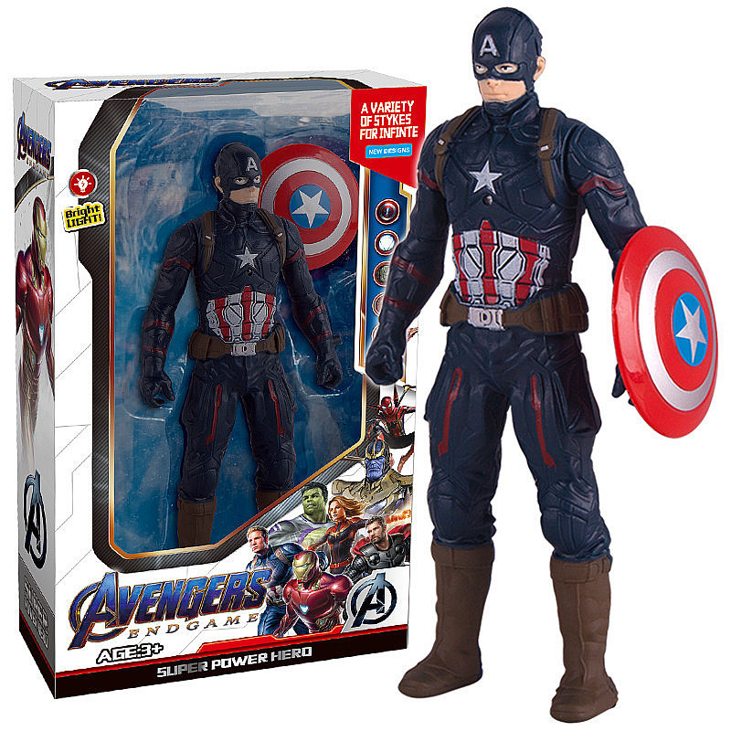 Boneco Capitão América Vingadores Articulado Cm Luz action figure ...