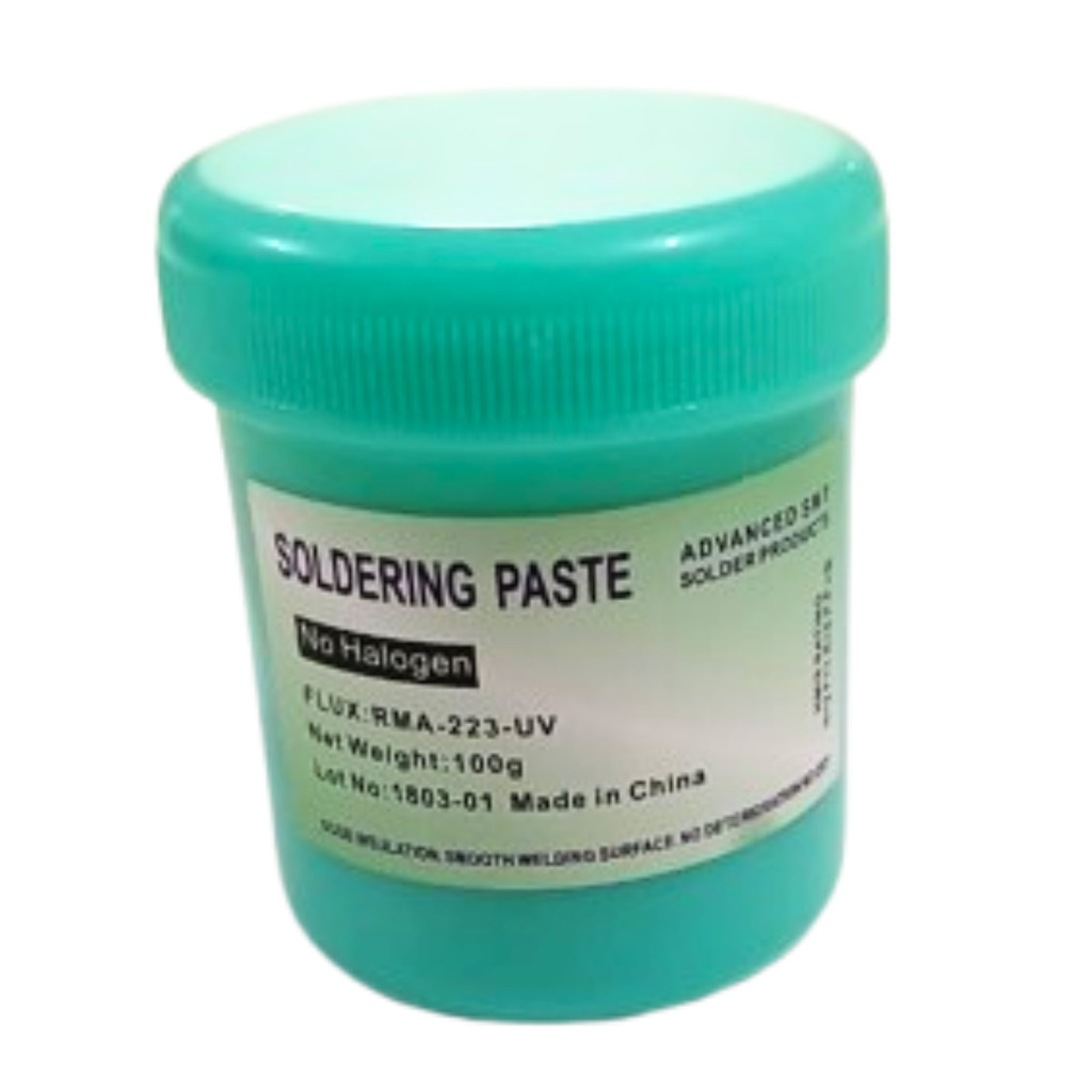 Pasta de Solda Fluxo para Solda BGA SMD Placas 100g Recipiente Verde ...