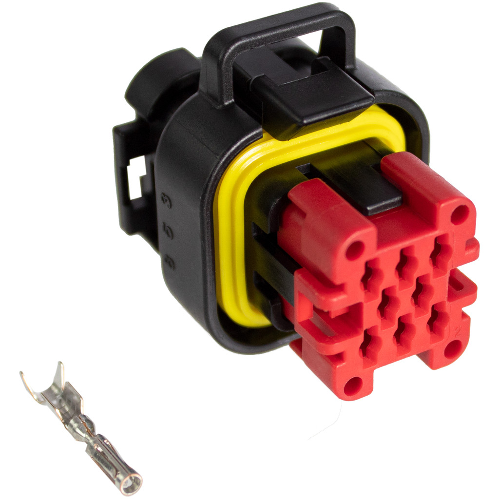 kit chic central do modulo de injecao eletronica epec 2024- sistema cam- femea 8 vias-preto ...