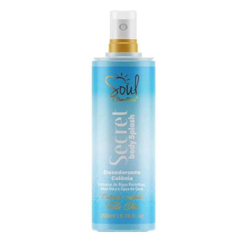 Body Splash Secret Desodorante Colônia Soul Cosméticos 200ml | Shopee Brasil