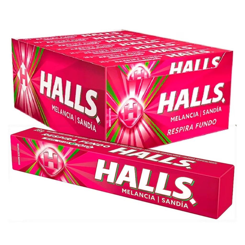 Bala Drops Melancia 28g Caixa Com 21 Unidades Halls | Shopee Brasil