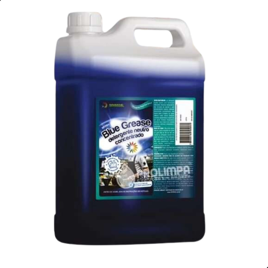 Detergente Concentrado Blue Grease 5l Sevengel | Shopee Brasil