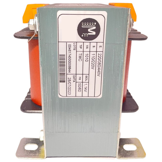 TRANSFORMADOR DE COMANDO - ENTRADA-220/380/440V - SAIDA-110/220V 1010VA (MINUZZI) | Shopee Brasil