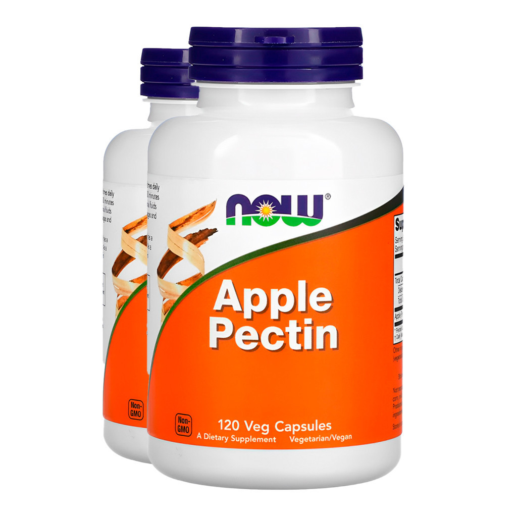 Kit 2x Pectina de Maçã 700mg Now Foods 120 Cáps Importado/Made in Usa ...