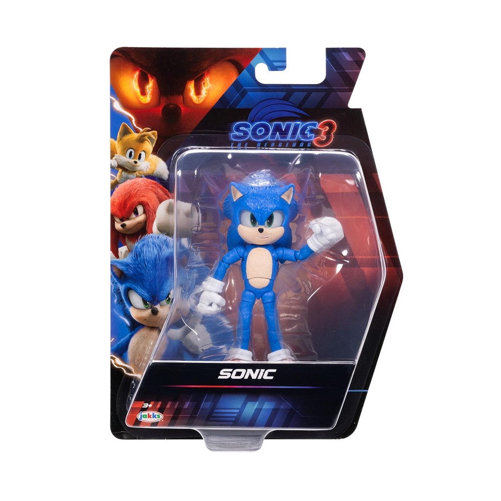 Boneco Articulado Sonic de 12cm - Sonic 3: O Filme | Shopee Brasil