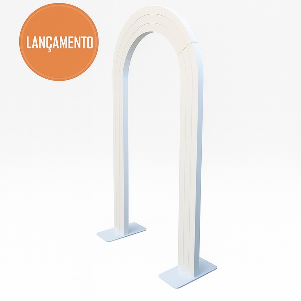 Painel MDF Branco Frisado 2m Arco Redondo Estilo Romano Para Festa ...