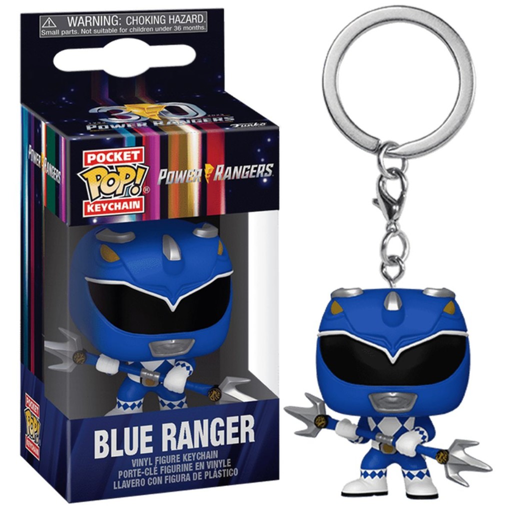 Chaveiro Power Rangers - Blue Ranger Azul (Billy Cranston) - Edição 30 ...