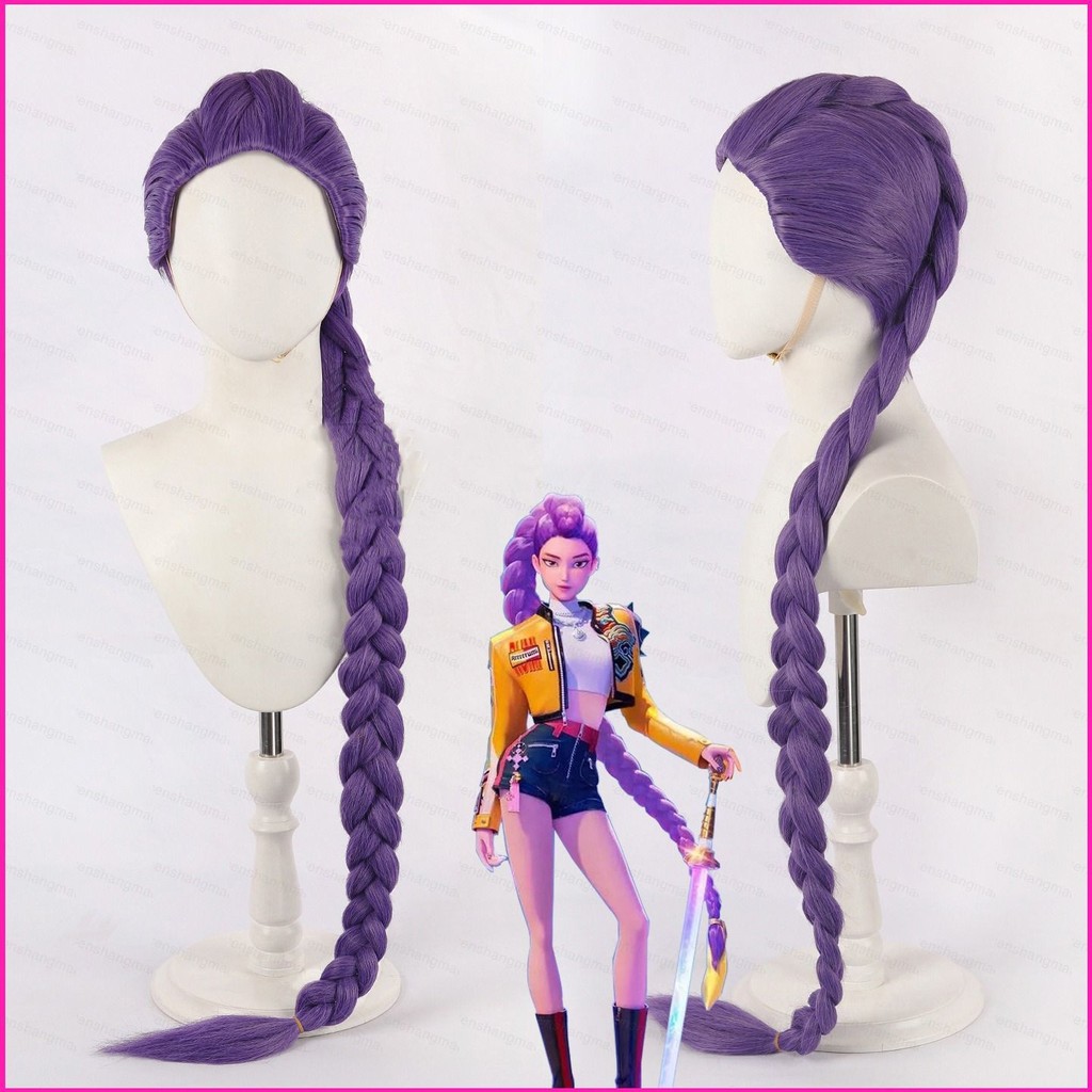 PS2 KPop Demon Hunters Rumi Peruca Cosplay Anime Cabelo Resistente Ao ...