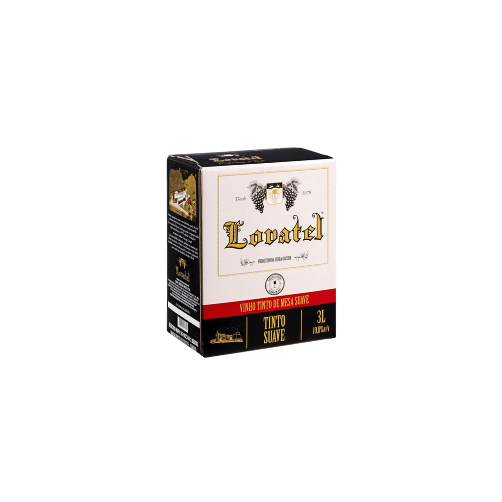 Vinho Tinto de Mesa Suave Lovatel Bag 3l | Shopee Brasil