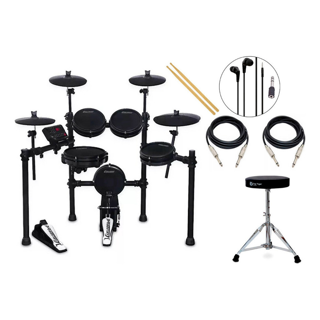 Bateria Eletrônica Carlsbro Odery Csd35-m Peles Mesh + Kit | Shopee Brasil