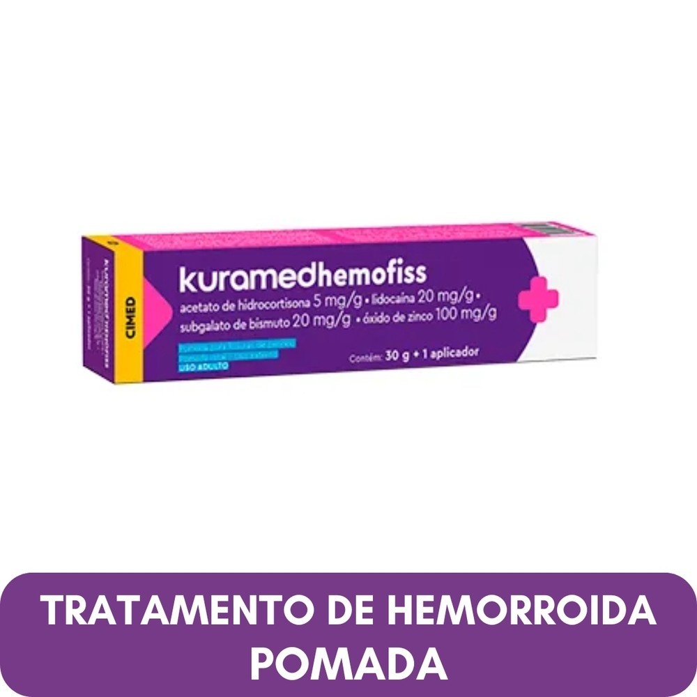 Pomada Para Kuramed Hemorroida Hemofiss 30g + Aplicador (igual Proctan ...