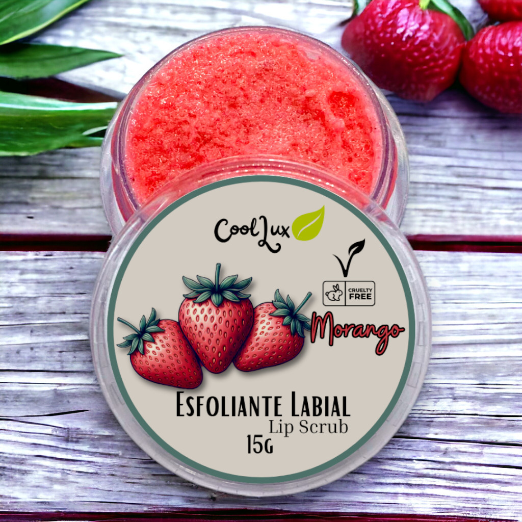 Lip Scrub Esfoliante Labial com Vitamina E Natural hidratante 15G ...