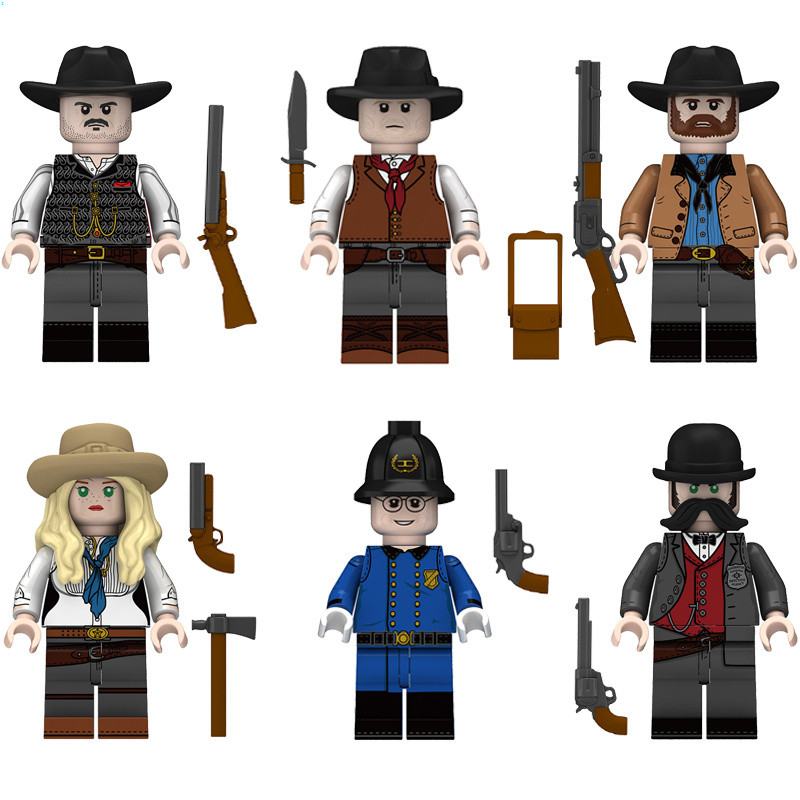 Cowboy Wilderness John Compatível Lego Western Dach Vandering Arthur ...