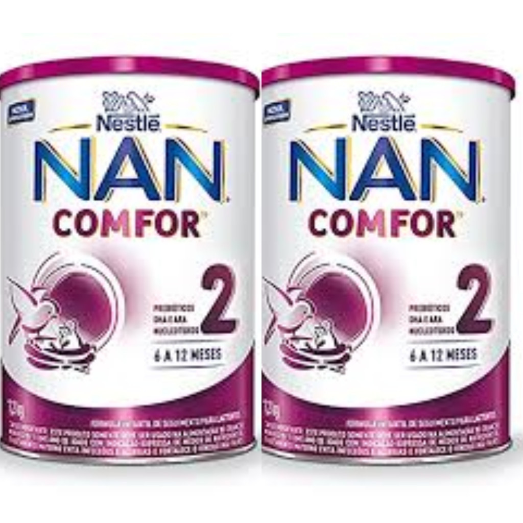 kit 2unidades da Fórmulas Infantil NAN Comfor 2 1200g | Shopee Brasil