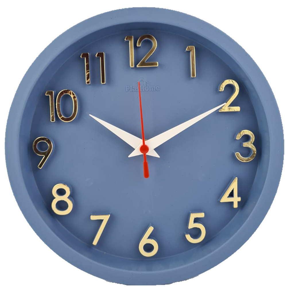 Relógio de Parede 3D Decorativo Sigma Azul Com Dourado | Shopee Brasil