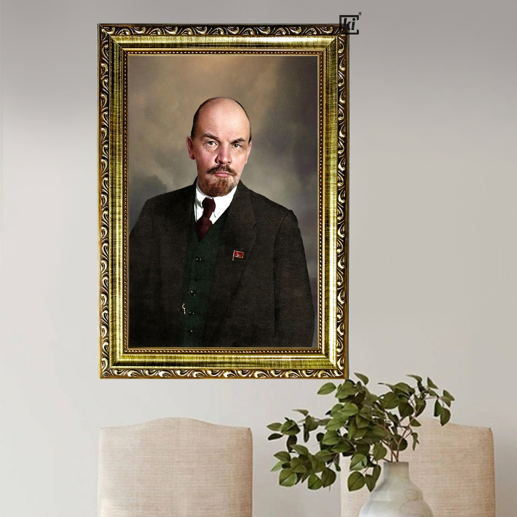Quadro Moldura Comunismo Lenin Lenin Trabalhada 47x35cm | Shopee Brasil