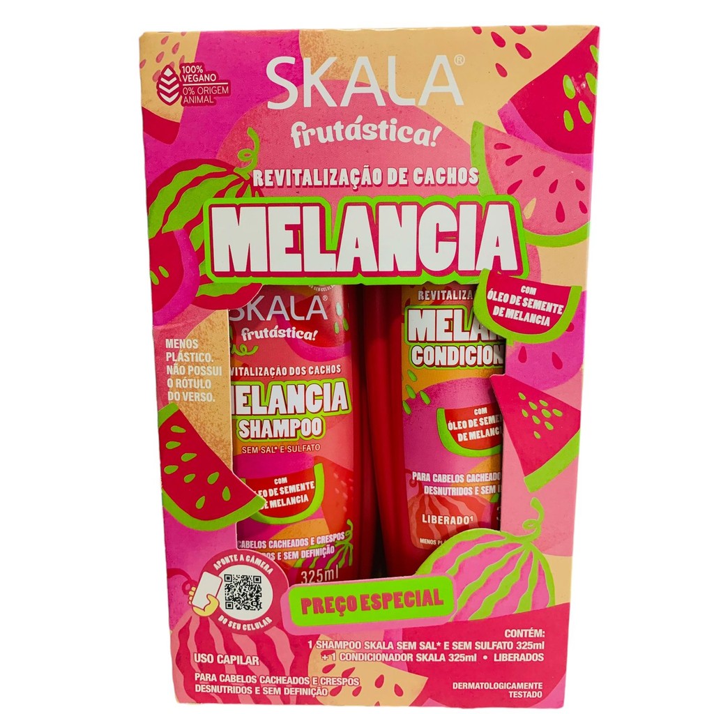 Skala - Kit Shampoo + Condicionador Fragrância de Melancia 325ml ...
